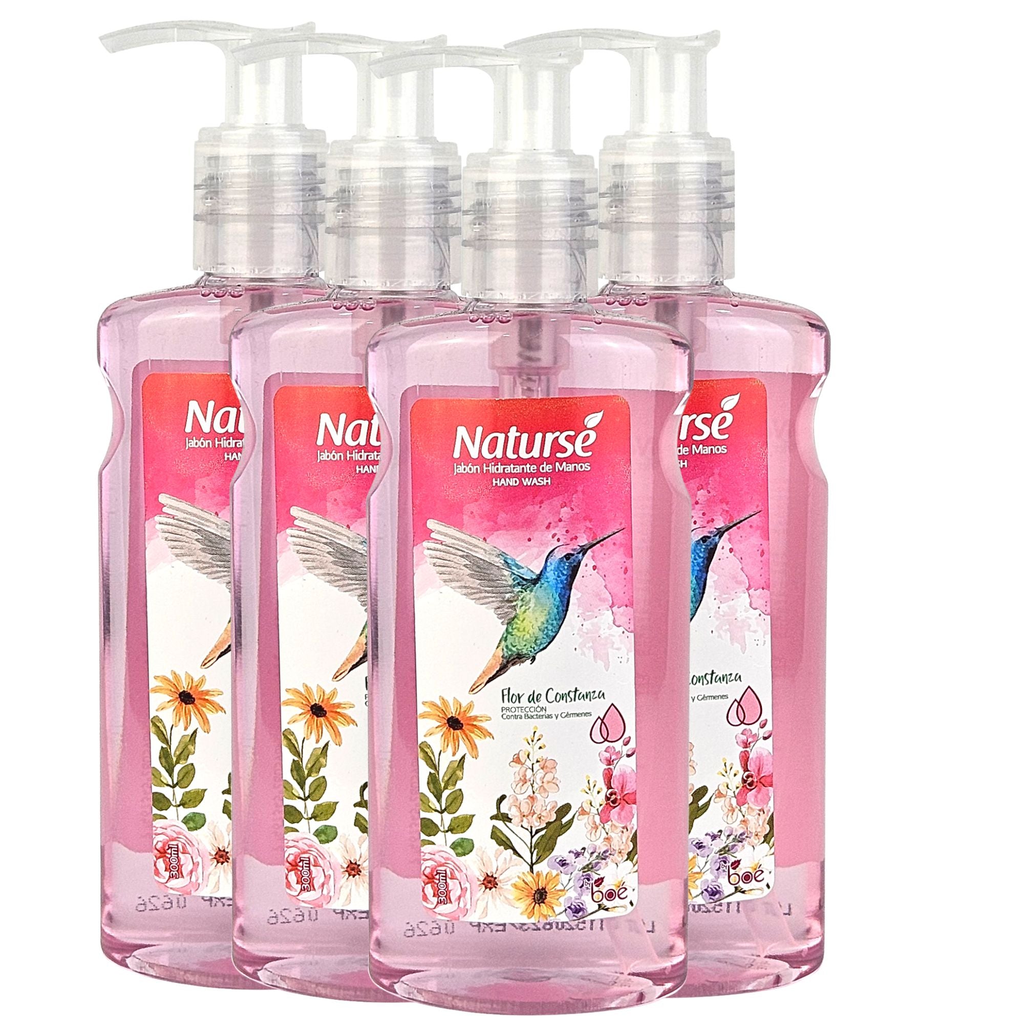Boe Naturse Hand Soap 10 oz - Hydrating Antibacterial Soap with Floral ...