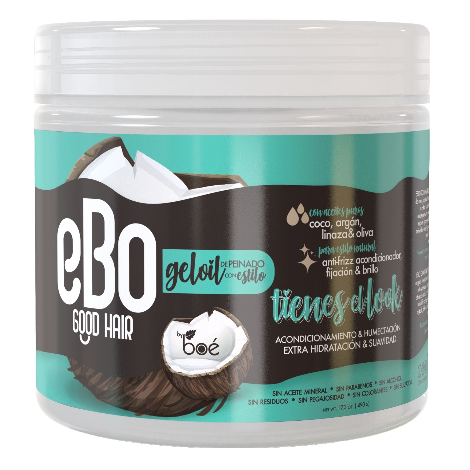 Ebo GelOil - Styling Gel 17.3 oz - Curl Defining & Frizz Control Gel O ...