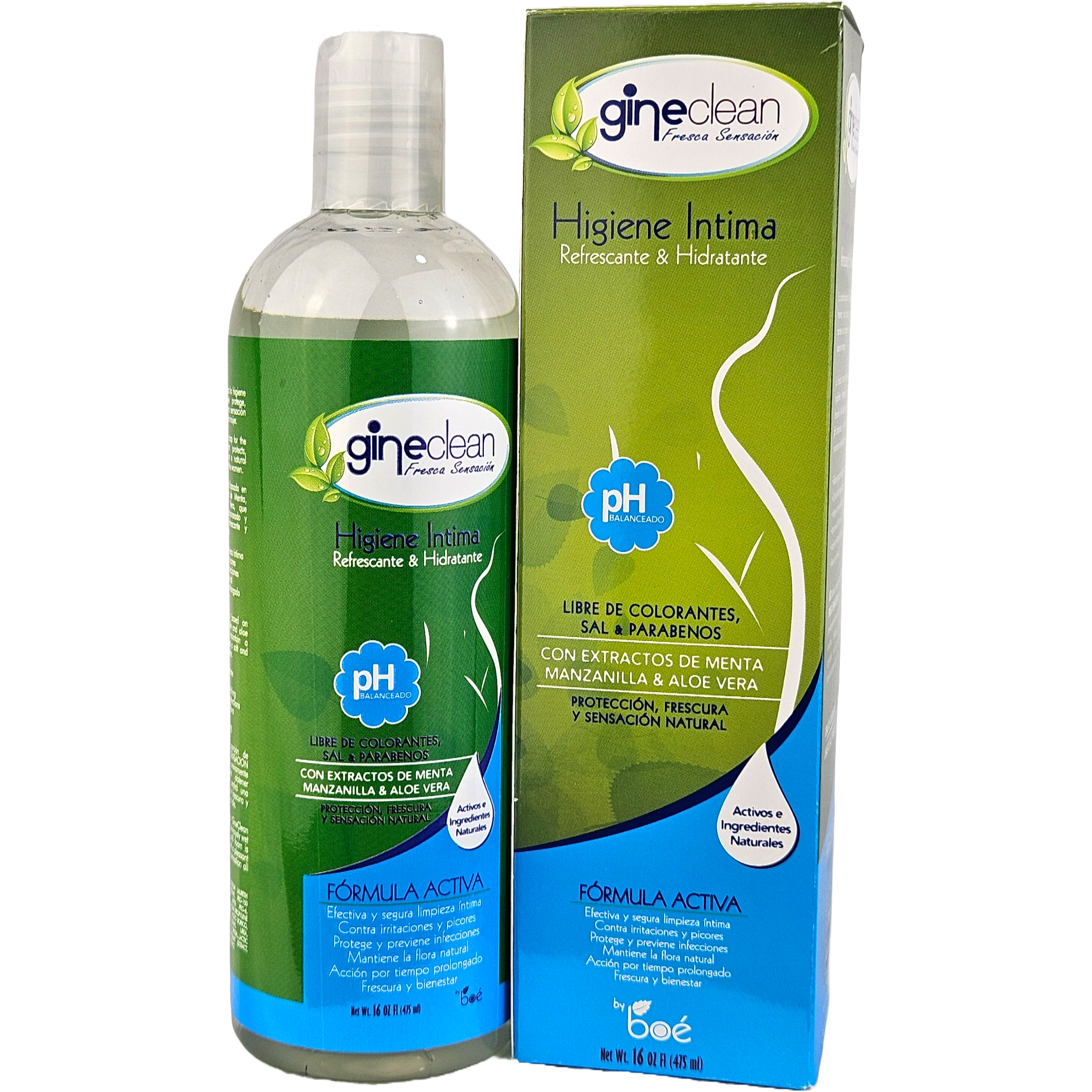 Gineclean Feminine Wash 16 oz - Natural Intimate Cleanser with Mint ...