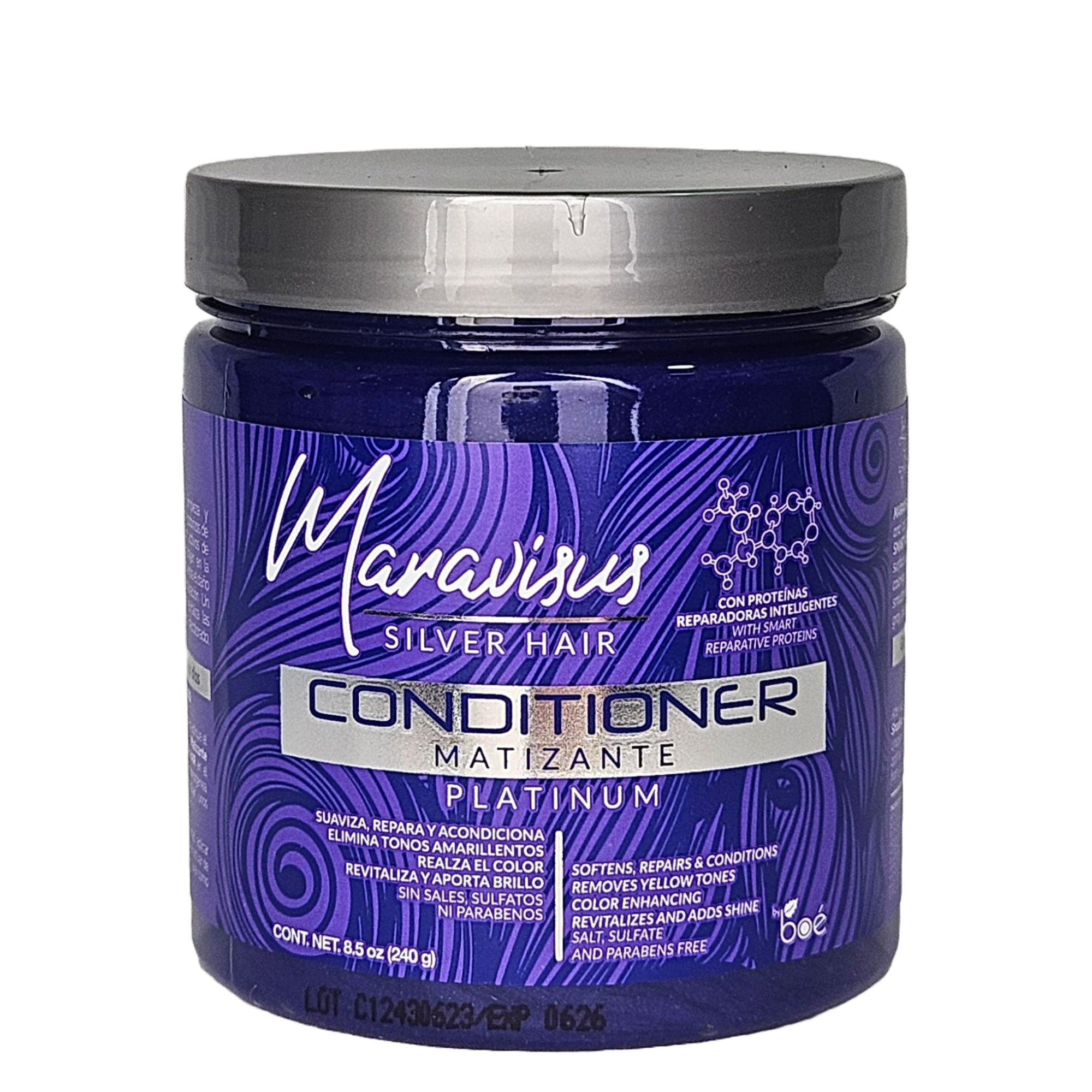Maravisus Silver Hair Conditioner 8.5 oz – Purple Toning Conditioner ...