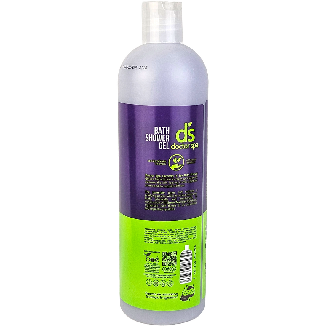 DOCTOR SPA GEL DE BAÑO LAVANDA Y TE 25.36 OZ. 12/1 – BOE COSMETICS USA CORP